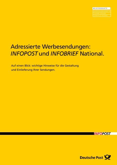 Infobroschüre INFOPOST - letterei.de