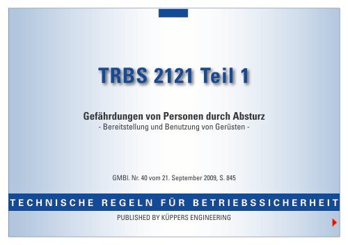 TRBS 2121 Teil 1
