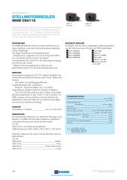 STELLMOTORREGLER SERIE CRA120 - Esbe