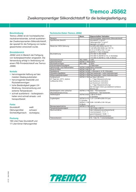 Tremco JS562 - Tremco illbruck