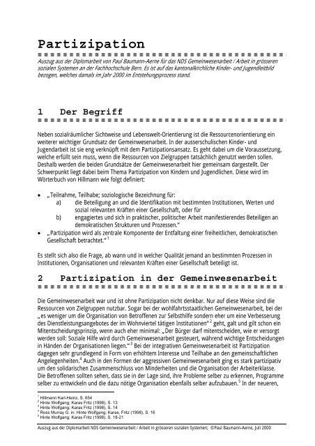 Partizipation