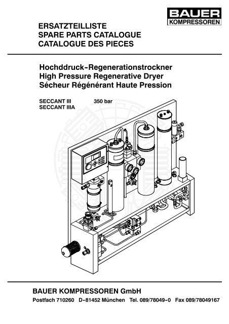 seccant iii, seccant iii a - Bauer Kompressoren