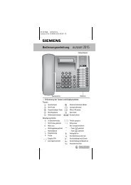 Bedienung des euroset 5020 - Telefon