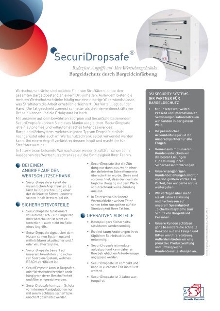 Datenblatt herunterladen - 3SI Security Systems