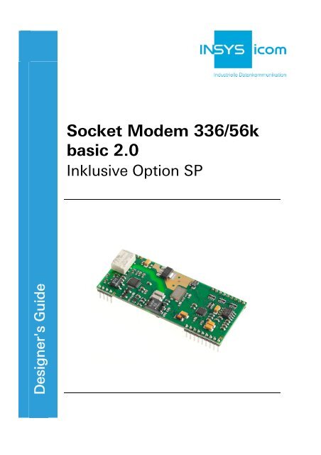 Socket Modem 336/56k basic 2.0 - INSYS icom