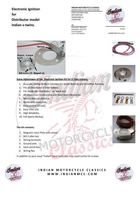 Electronic Ignition - Indian Motorcycle Classics