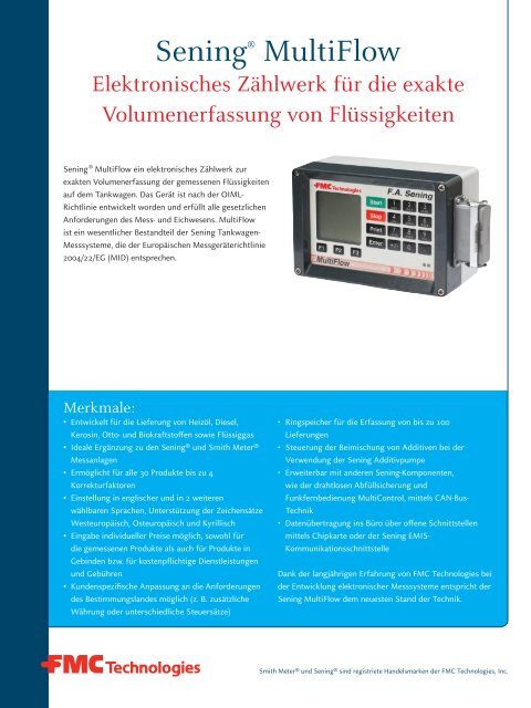 Sening MultiSeal - Measurement Solutions