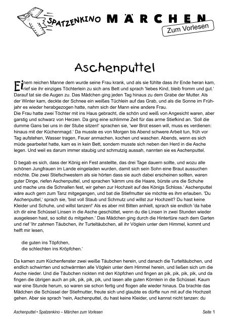 Aschenputtel - Spatzenkino