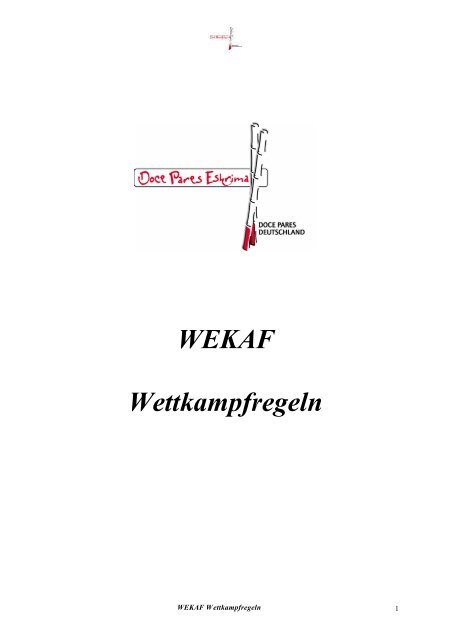 WEKAF Wettkampfregeln - Doce Pares Eskrima Deutschland