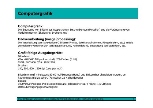 Computergrafik - Software Engineering