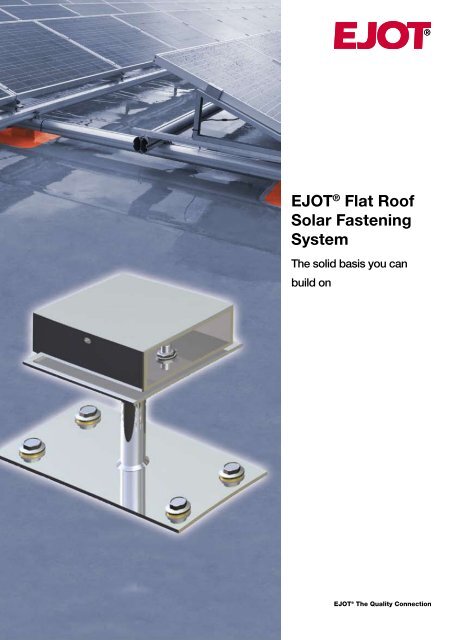 EJOT® Flat Roof Solar Fastening System