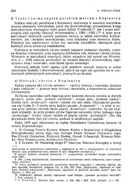 METRYKI Z PARAFII KOPIENI