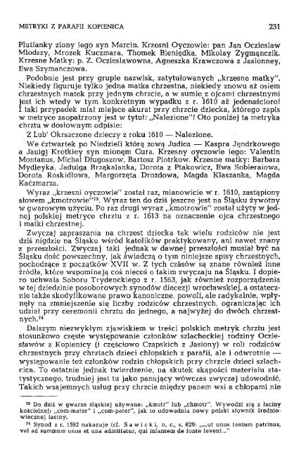 METRYKI Z PARAFII KOPIENI
