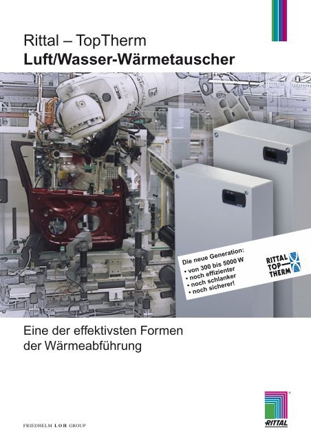 Rittal – TopTherm Luft/Wasser-Wärmetauscher