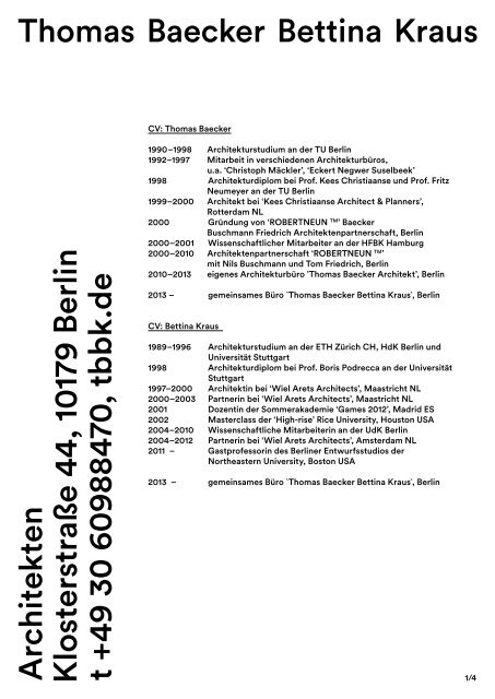 Download Profil - Thomas Baecker Bettina Kraus