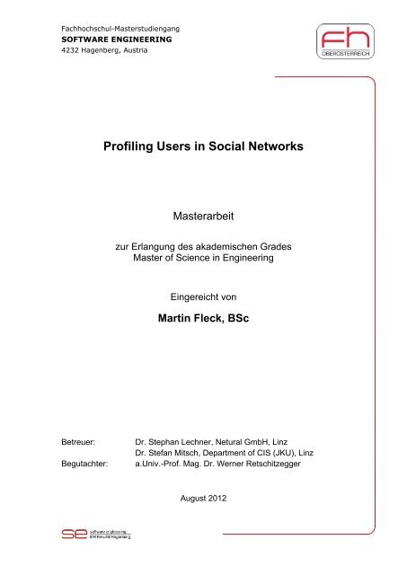 Profiling Users in Social Networks - TheHiddenU