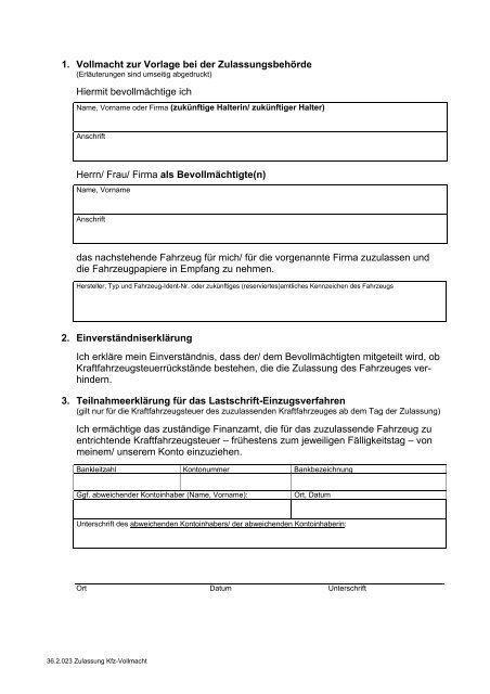 Kfz Zulassung Bad Salzuflen