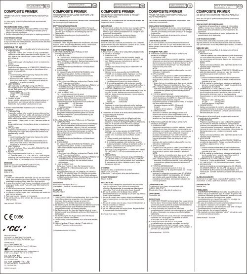 COMPOSITE PRIMER_10IFU - GC Europe