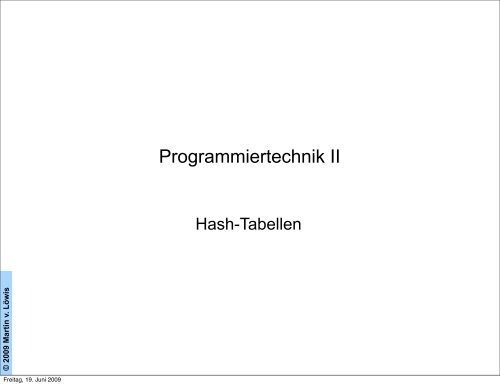 Hash-Tabellen