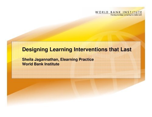 Designing Learning Interventions that Last