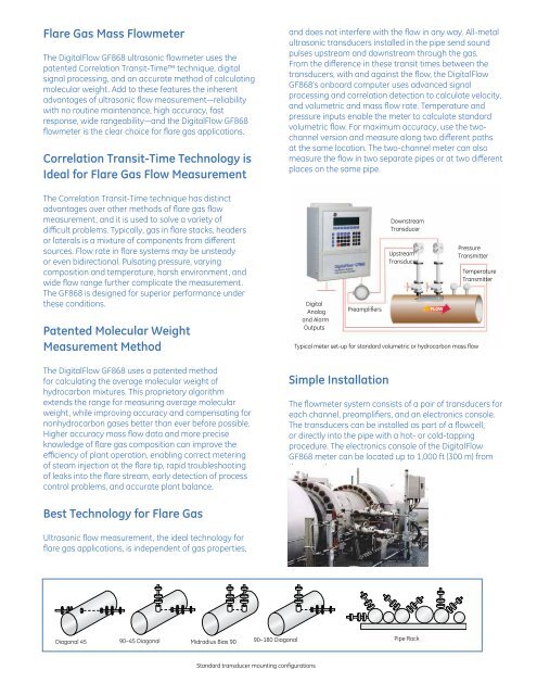 Flare Gas Mass Flowmeter