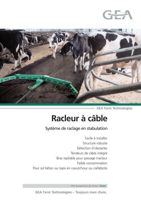 Racleur à câble - GEA Farm Technologies