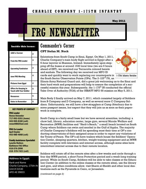 FRG NEWSLETTER