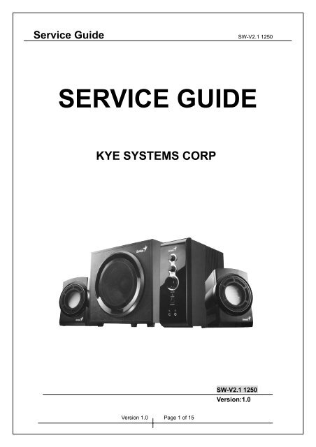 SW-V2.1 1250 Service Manual.pdf - Genius