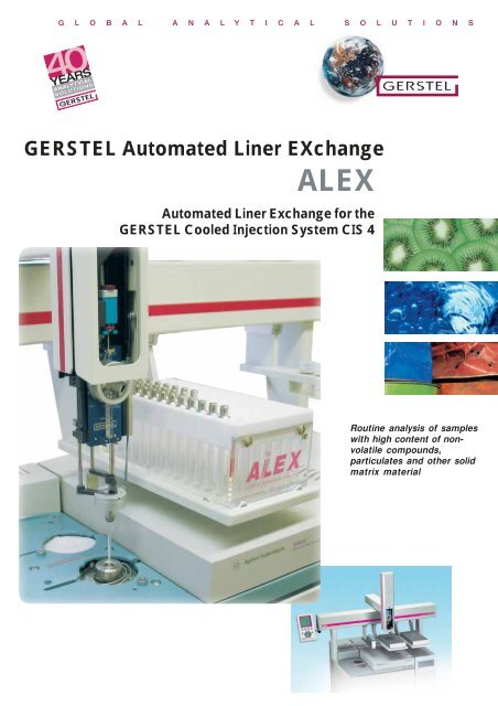 GERSTEL Automated Liner EXchange ALEX flyer eng