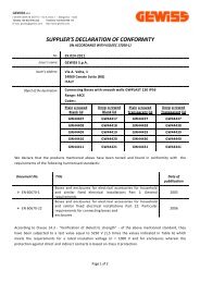 Supplier's declaration of conformity (acc. to ISO/IEC 17050-1)