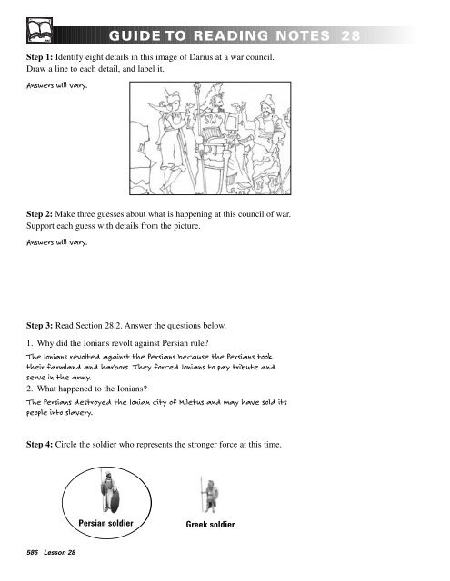 Ch 28 Teacher Notes