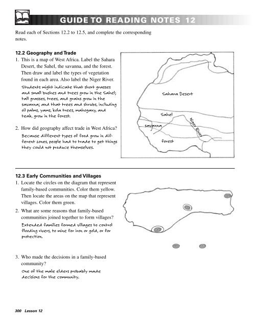 CH 12: Teacher Notes