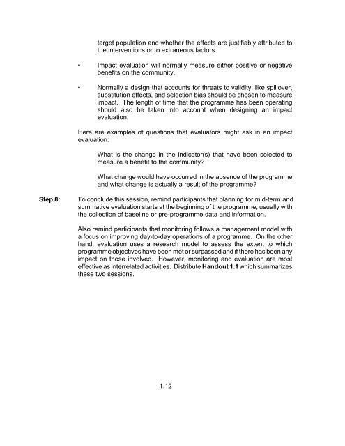 M&E Training Manual (Pages 43 - 58)