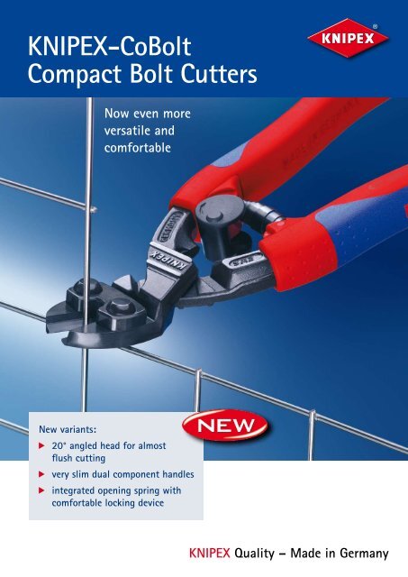 KNIPEX-CoBolt Compact Bolt Cutters - Wire Cutter Store