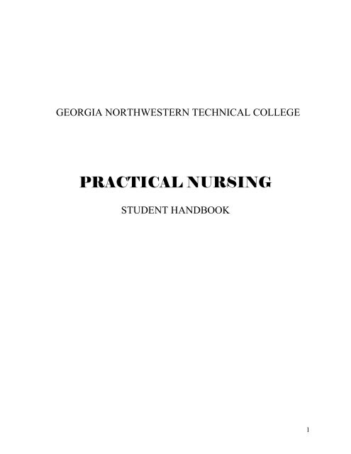 PRACTICAL NURSING - Georgia Northwestern Technical College