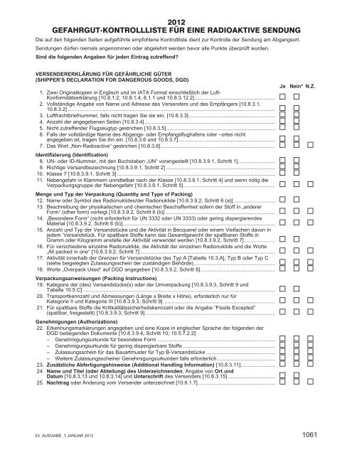 DGR_DE_53rd_Radioactive-Checklist.pdf - Gefahr/gut