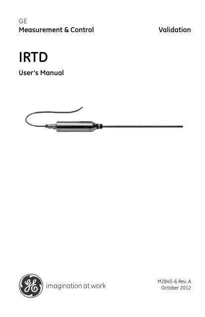 GE Measurement & Control Validation User's Manual