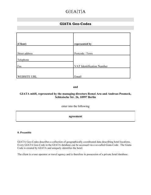 GIATA Geo-Codes