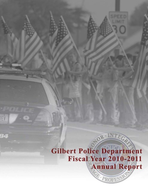 Gilbert Police Department Fiscal Year 2010-2011 ... - Town of Gilbert