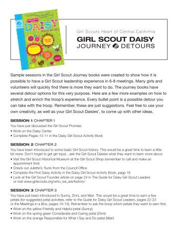 Girl Scout Daisy Flower Garden Journey Tables