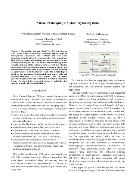 Virtual Prototyping of Cyber-Physical Systems