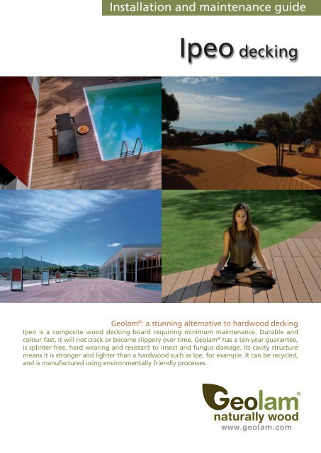 Installation guide, datasheet - Geolam