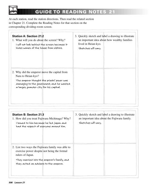 Ch 21 Teacher Notes 7052