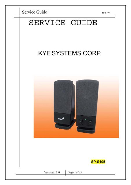 SP-S105 Service Manual.pdf - Genius
