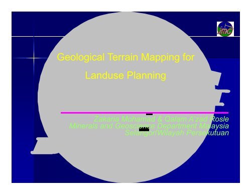 Geological Terrain Mapping for Landuse Planning