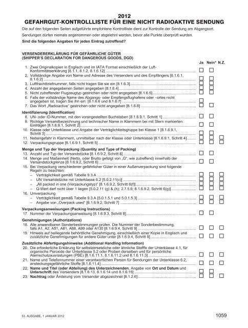 DGR_DE_53rd_Non-radioactive-Checklist.pdf - Gefahr/gut