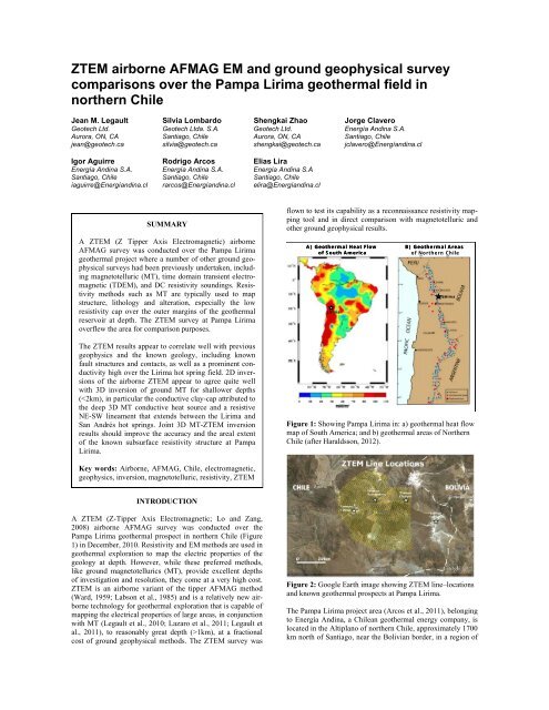 ZTEM airborne AFMAG EM and ground geophysical survey ...