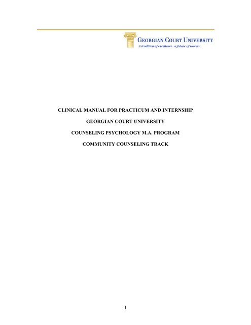 Practicum and Internship - Georgian Court University