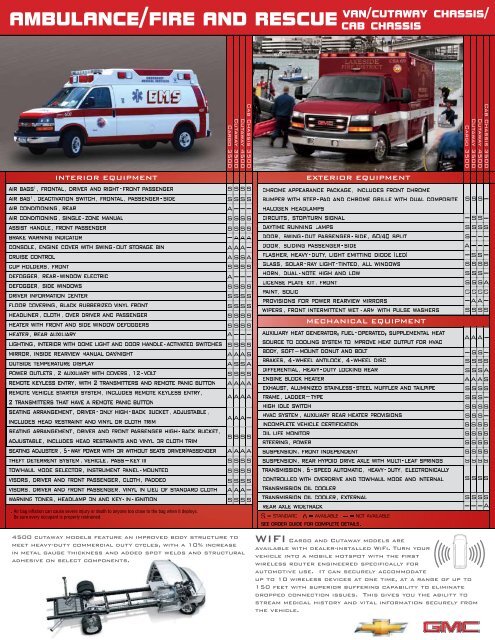 ambulance/fire and rescue - GM Fleet