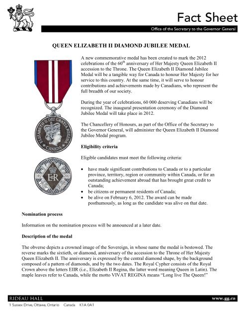 Queen Elizabeth Ii Diamond Jubilee Medal